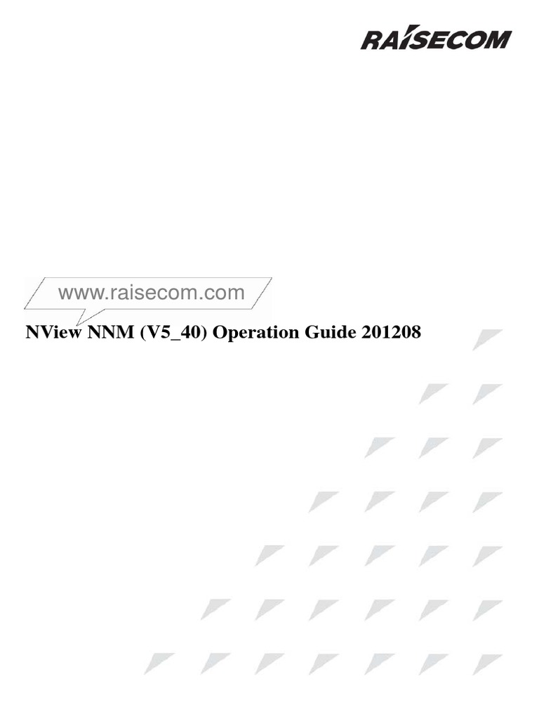 NView NNM (V5 - 40) Operation Guide 201208 | PDF | Computer Network | Network Topology