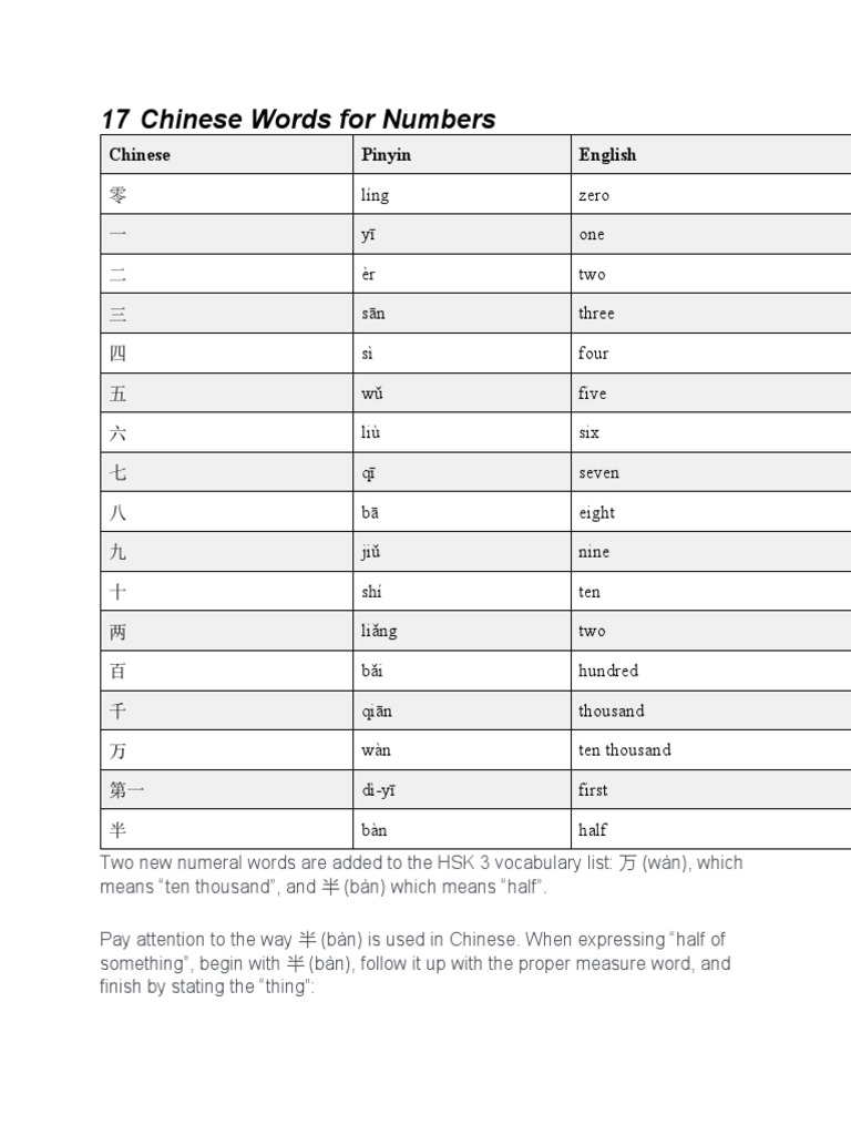 HSK 3 Words List | PDF | Standard Chinese | English Language