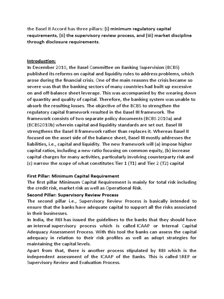 Basel Norms-3 | PDF | Basel Ii | Capital Requirement