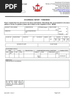Mandatory Occurrence Report Form | PDF | Aviation Accidents And ...