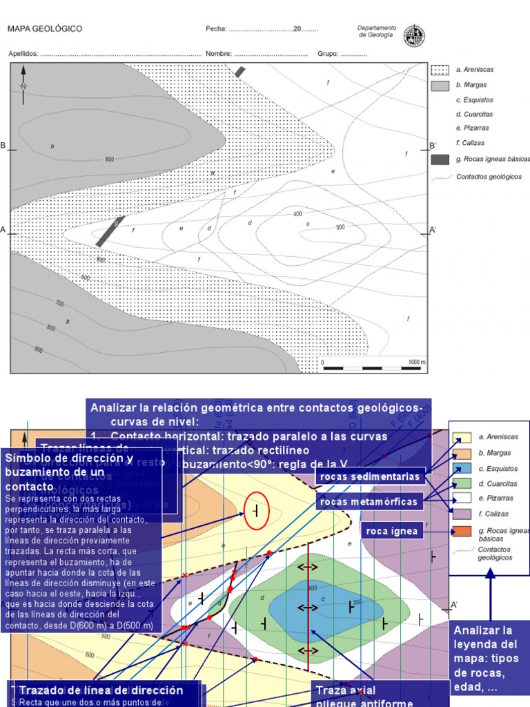 Perfil Geologico | PDF | Topografía | Mapa