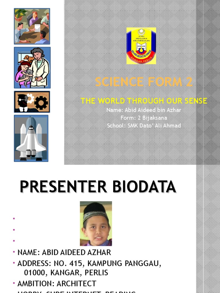 Science Form 2: The World Through Our Sense | PDF