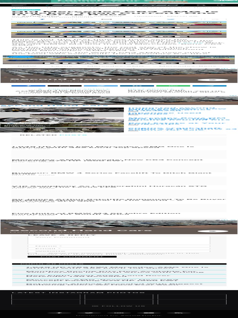 Old Mercedes C63 AMG Is Quicker Than Current One in A Drag Race | PDF ...