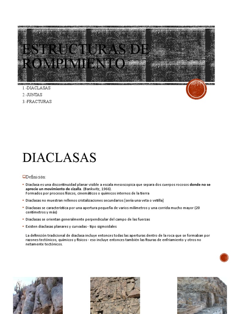 Estructuras de Rompimiento | PDF | Fractura | Roca (geología)