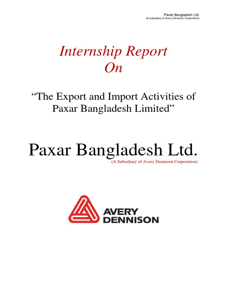 Internship_Report_On_The_Export_and_Impo | PDF | Economies | Business