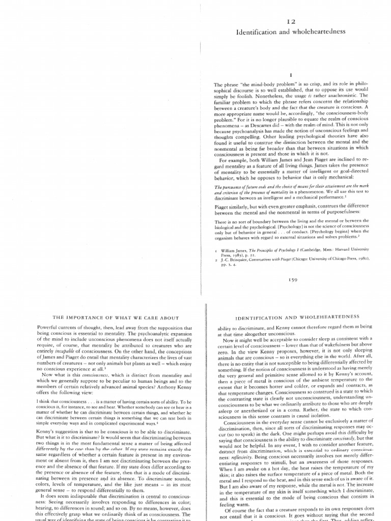 Identification and Wholeheartedness | PDF