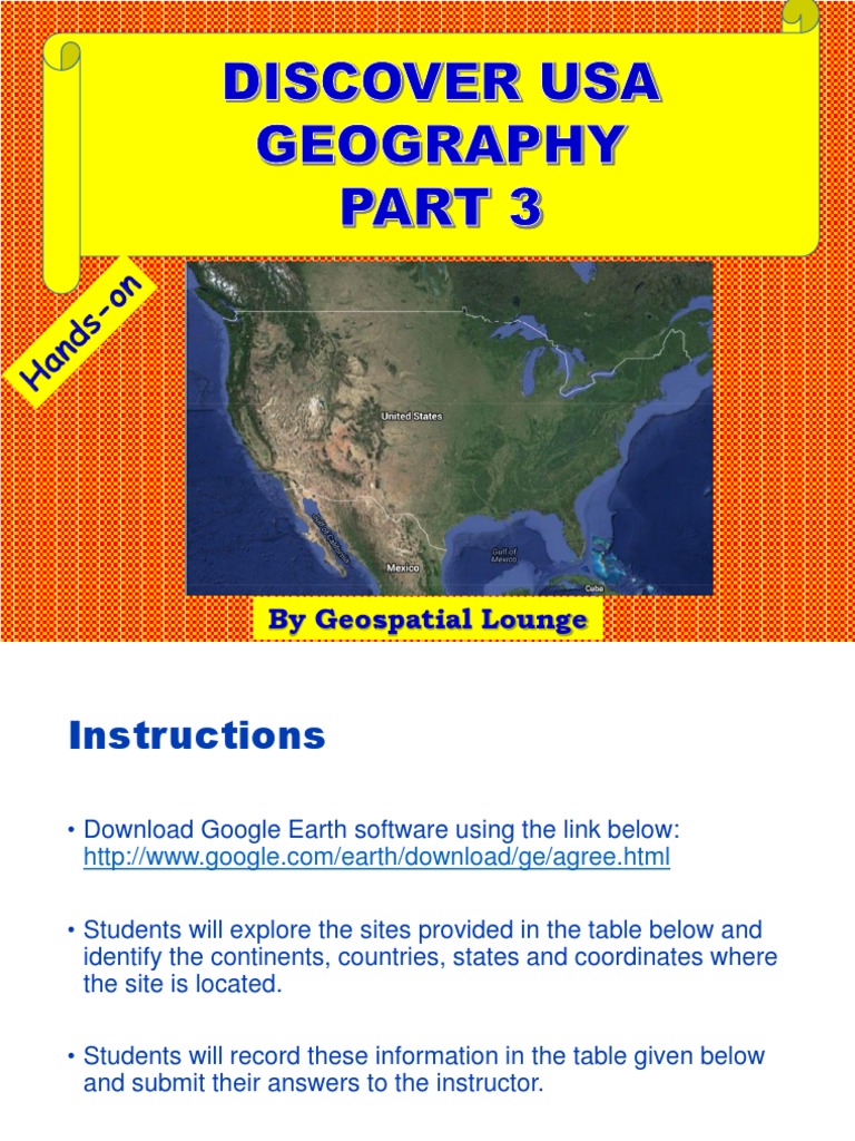 USA Landmarks On GoogleEarth Part 3 | PDF