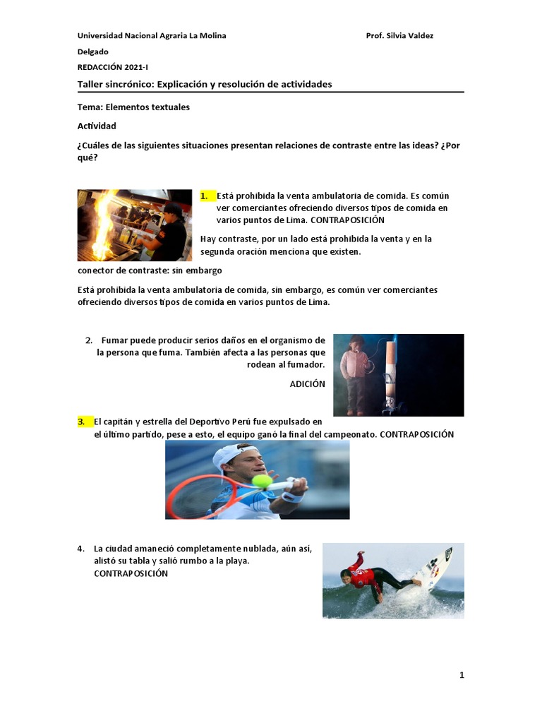 Elementos Textuales - Explic. y Resol. Activid | PDF | Internet ...