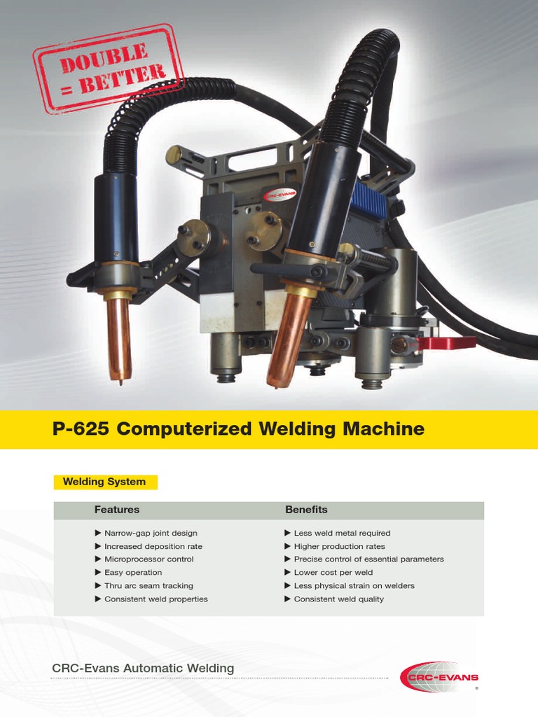 P-625 Computerized Welding Machine: CRC-Evans Automatic Welding | PDF ...