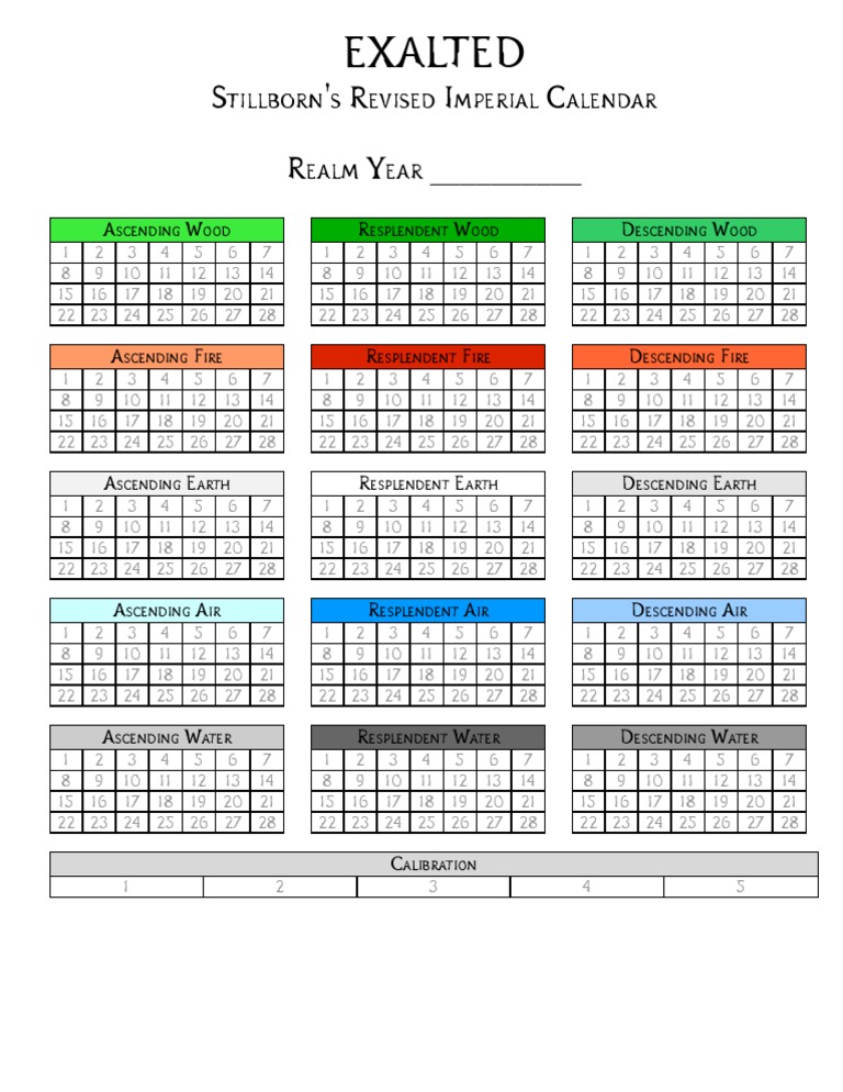 Revised Imperial Calendar | PDF | Teaching Methods & Materials | Home ...