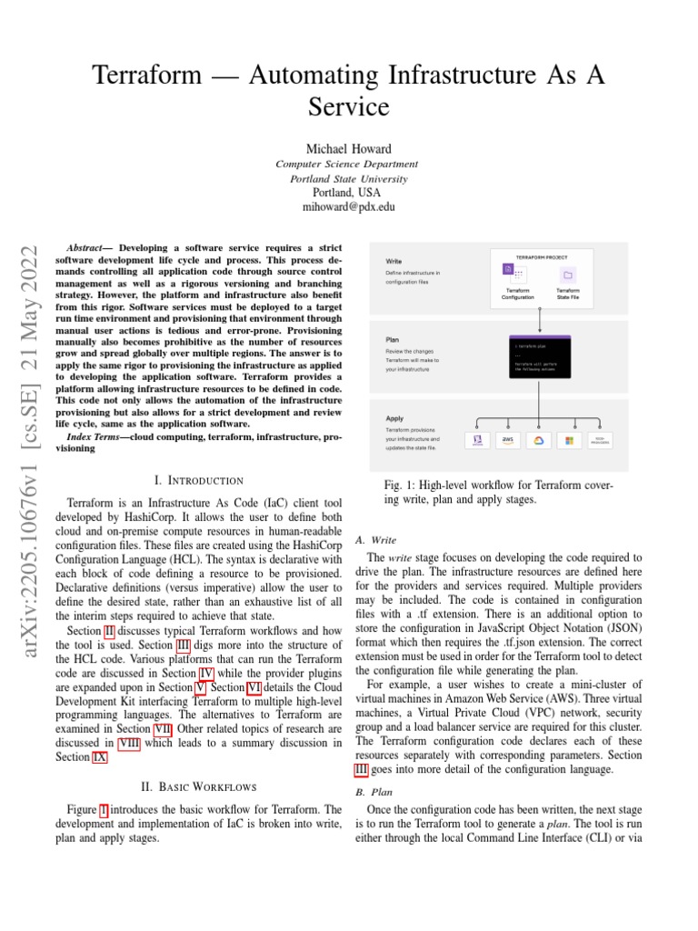 Terraform - Automating Infrastructure As A Service: Michael Howard | PDF | Cloud Computing ...