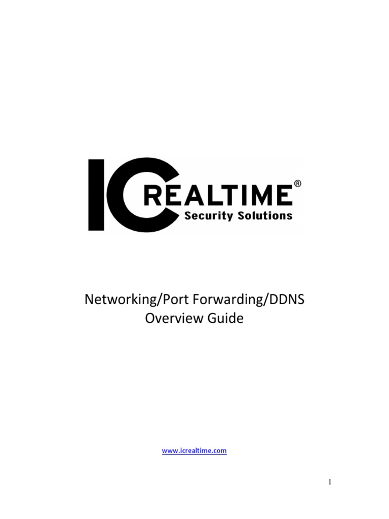 Guide to Networking, Port Forwarding, and DDNS Setup for ICRealtime Surveillance Cameras | PDF ...