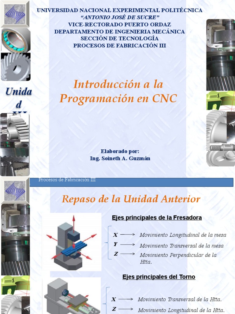 Tema III. Introducción A La Programación CNC Soineth Guzman | PDF ...