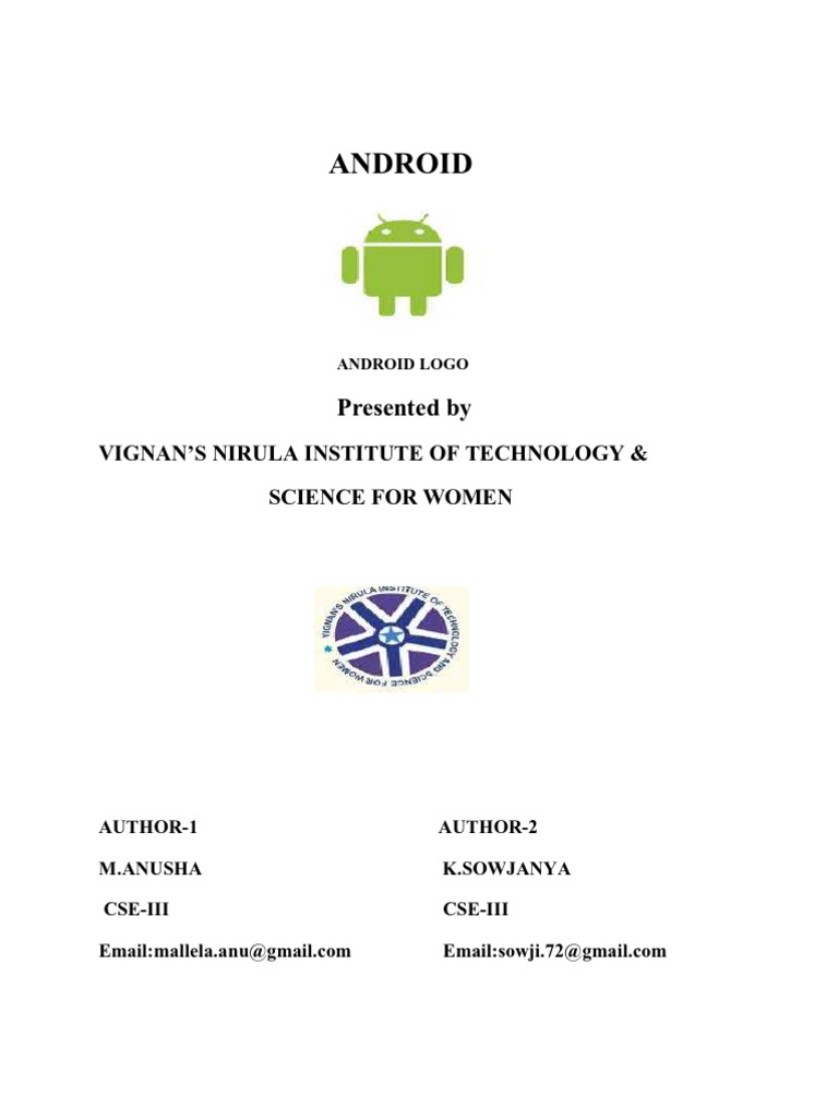 Android Pdf Android Operating System Java Programming Language