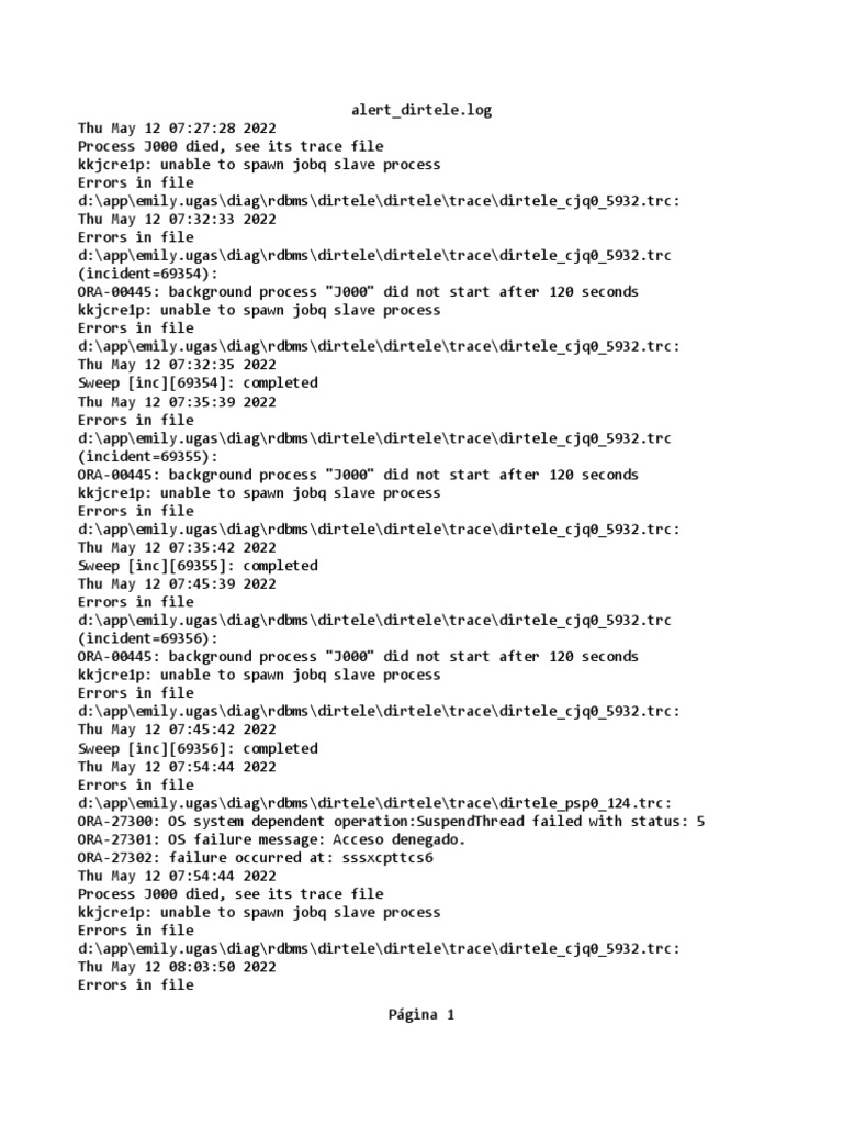 Alertdiretellog | PDF | Thread (Computing) | Scheduling (Computing)