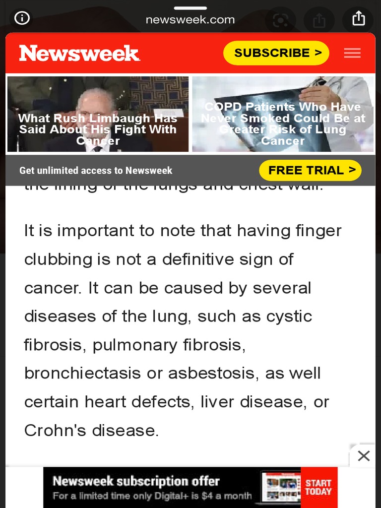 This Simple Finger Test Could Reveal Signs of Lung Cancer and Other ...