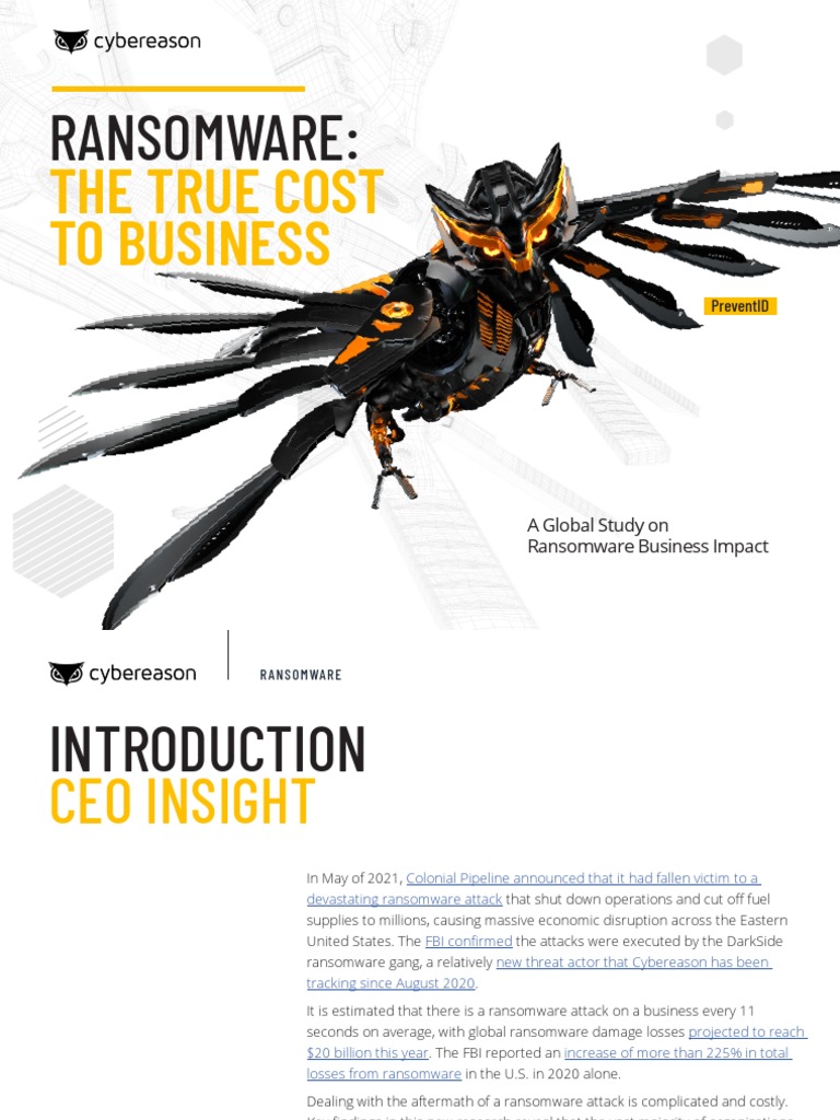 Cybereason Ransomware Research 2021 | PDF | Ransomware | Security