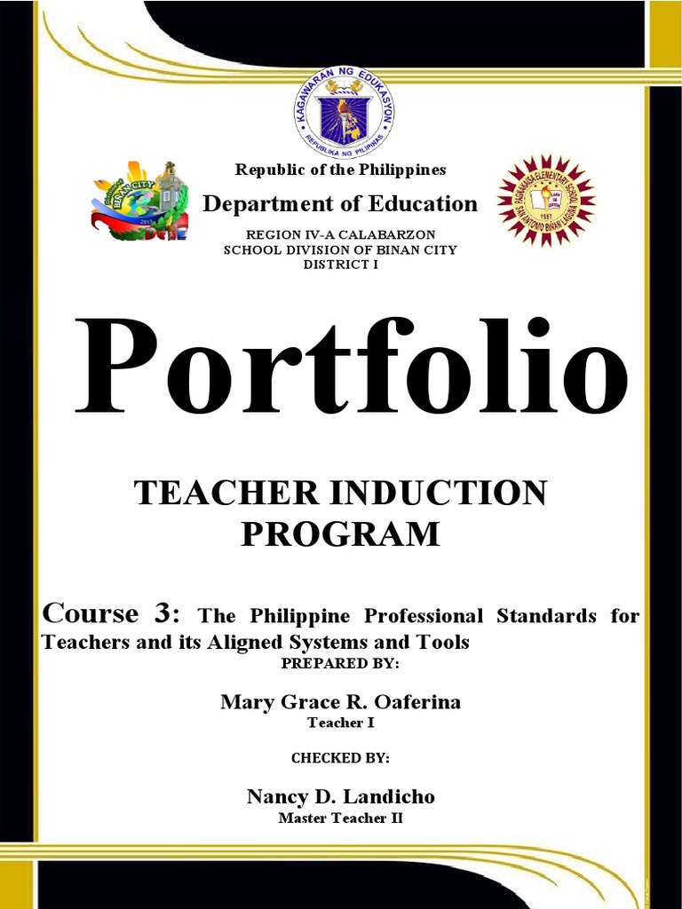 Portfolio: Teacher Induction Program | PDF | Learning | Teachers