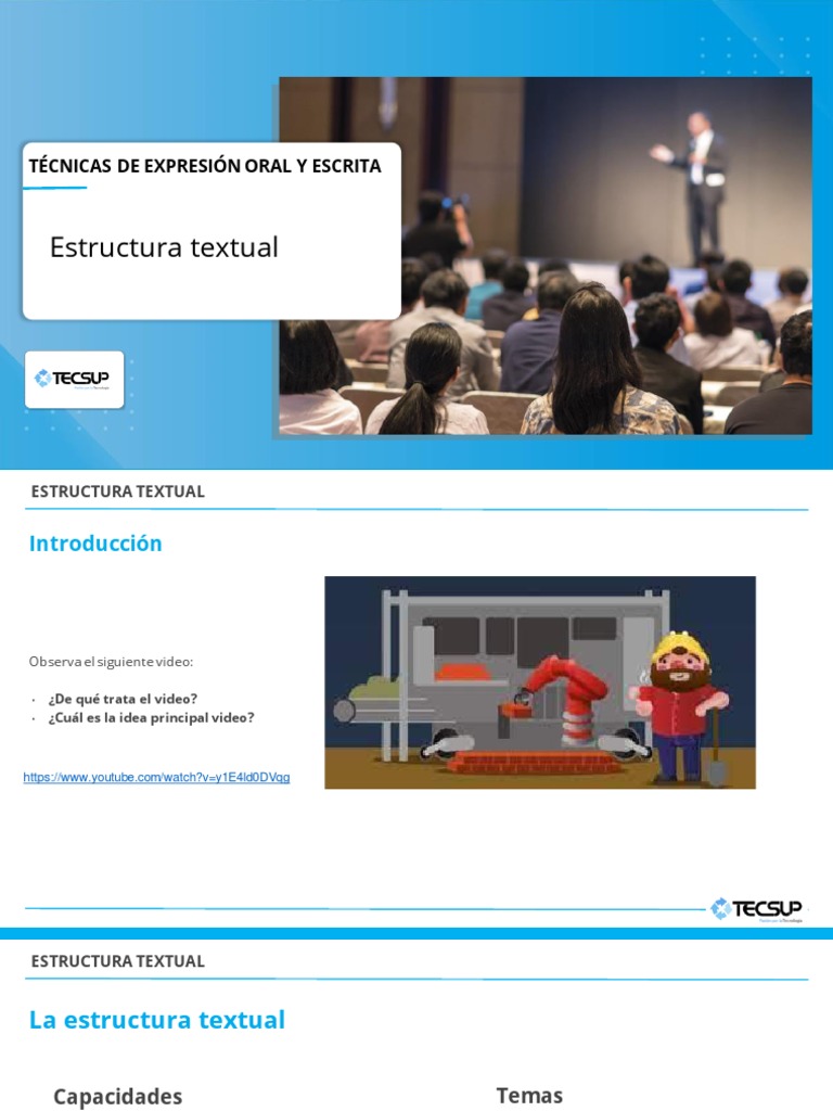 Teoe 3 - Estructura Textual - Tema, Subtemas, Ideas | PDF | Sangre | Párrafo