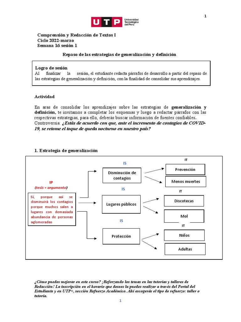 S16.S1 Repaso Generalización y Definición | PDF | Medicina | Medicina ...
