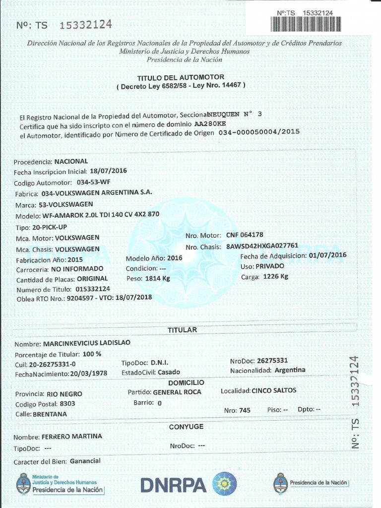 Título de Propiedad. | PDF