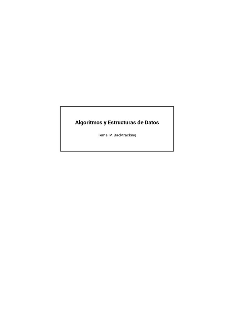 Backtracking | PDF | Conjunto (Matemáticas) | Algoritmos Backtracking | PDF | Conjunto (Matemáticas) | Algoritmos