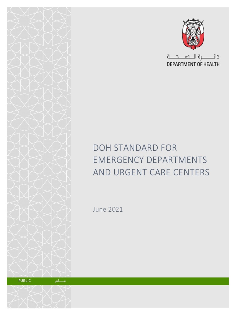 Doh Standard For Emergency Departments | PDF | Emergency Department ...