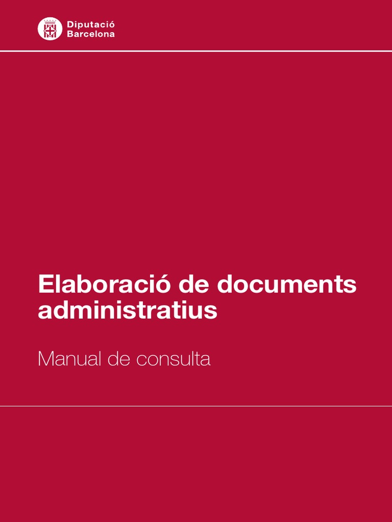Elaboracio de Documents Administratius Diba | PDF