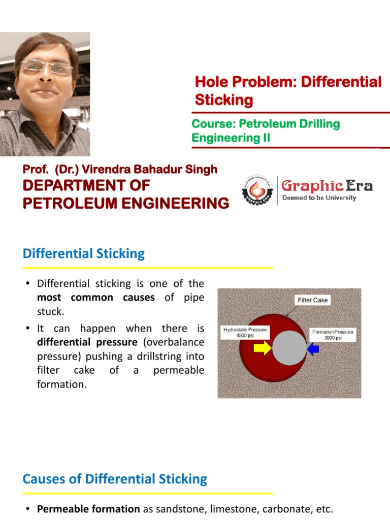1 VBS TPE 604 Hole Problem Differential Sticking | PDF | Pressure | Force