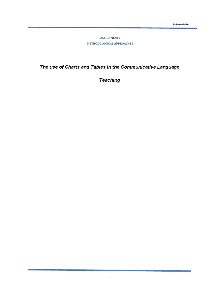 The Use of Charts | PDF | Learning | Teachers