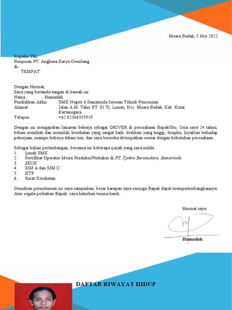 CV Hasnada - AKG | PDF