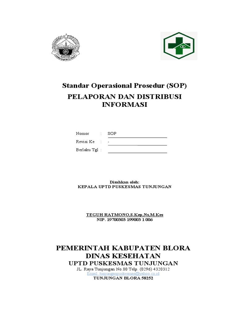 Sop Pelaporan Dan Pendistribusian Informasi | PDF | Pengembangan Diri ...