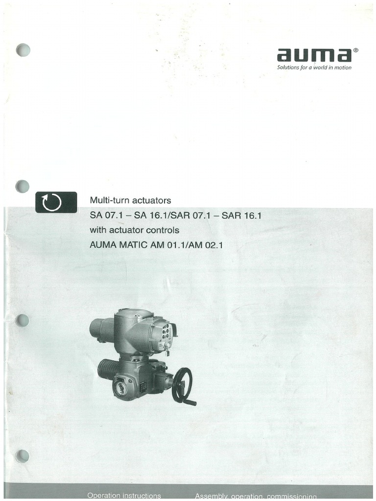 Auma Operation Instructions | PDF