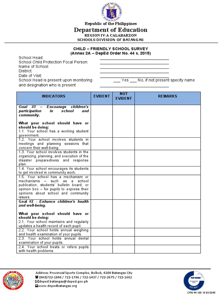 Department of Education: Republic of The Philippines | PDF | Teachers ...