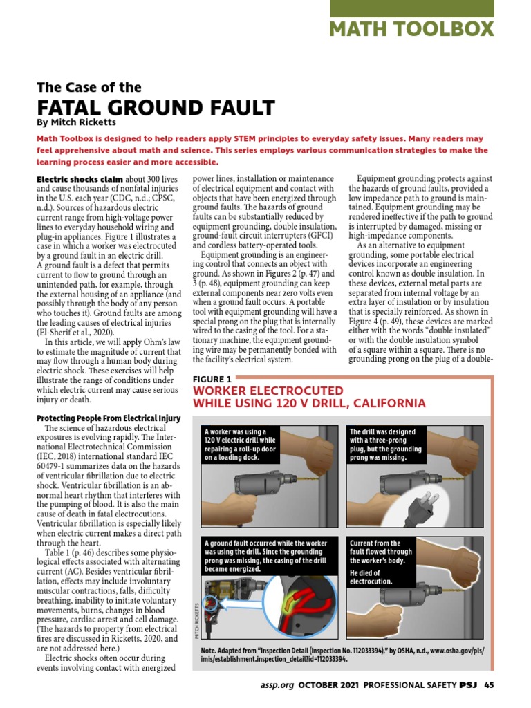 Fatal Ground Fault Case - Mathtoolbox | PDF | Electrical Impedance ...