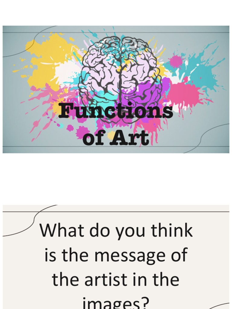 Functions of Art | PDF | Aesthetics | The Arts
