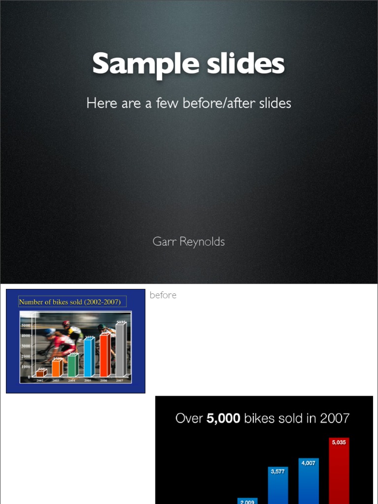 Sample Slides by Garr Reynolds | PDF