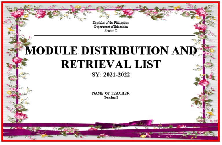 Module Distribution and Retrieval List | PDF | Business | Finance ...