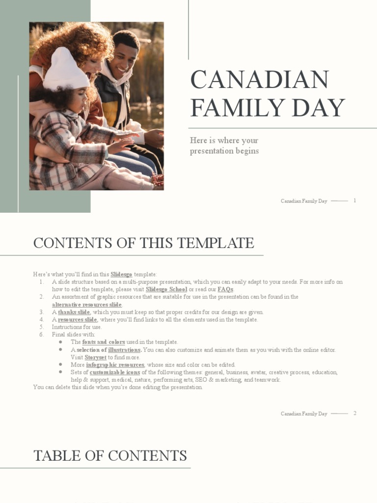 Canadian Family Day by Slidesgo | PDF | Planets | Jupiter
