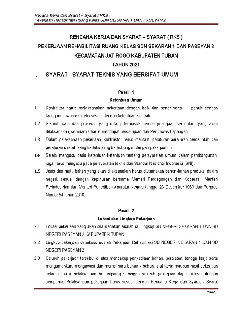 RKS SD Sekaran 1 Dan SDN Paseyan 2 | PDF