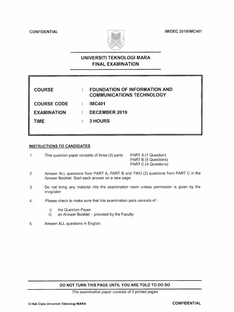 IMC401 2020 | PDF | Personal Computers | Operating System