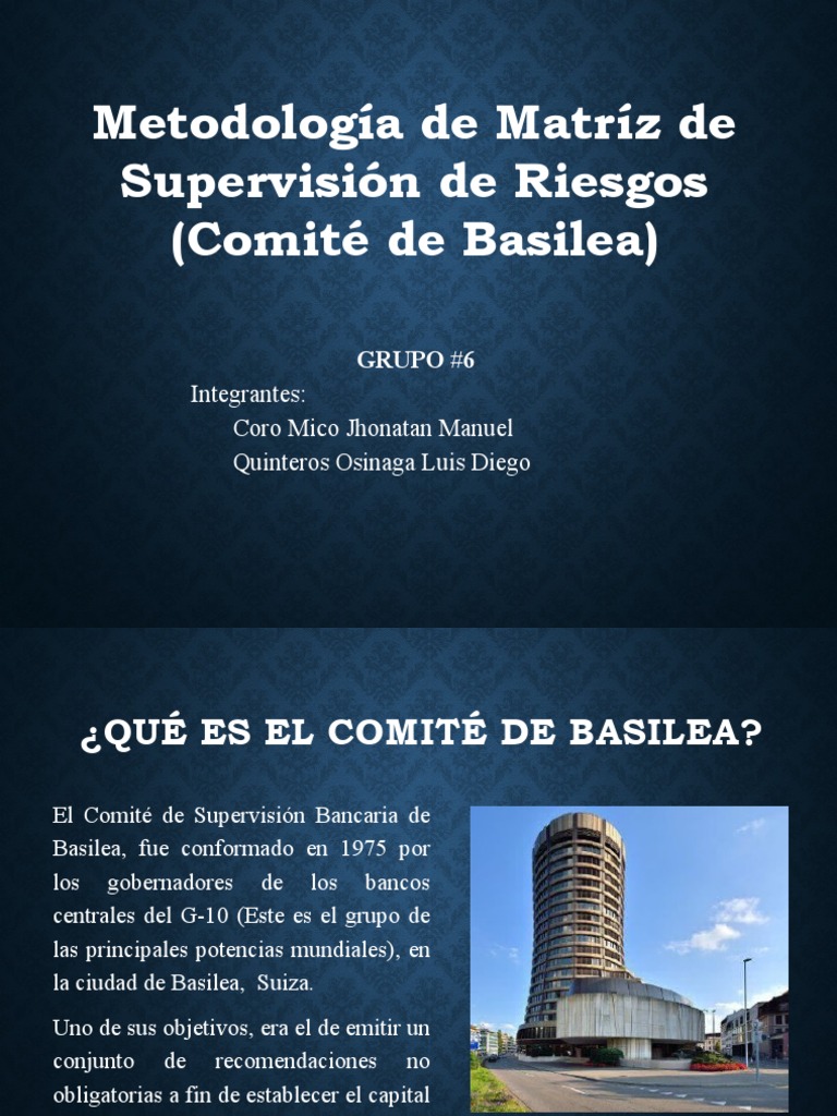 Metodología Del Comité de Basilea CORREGIDO | PDF | Basilea Ii | Bancos