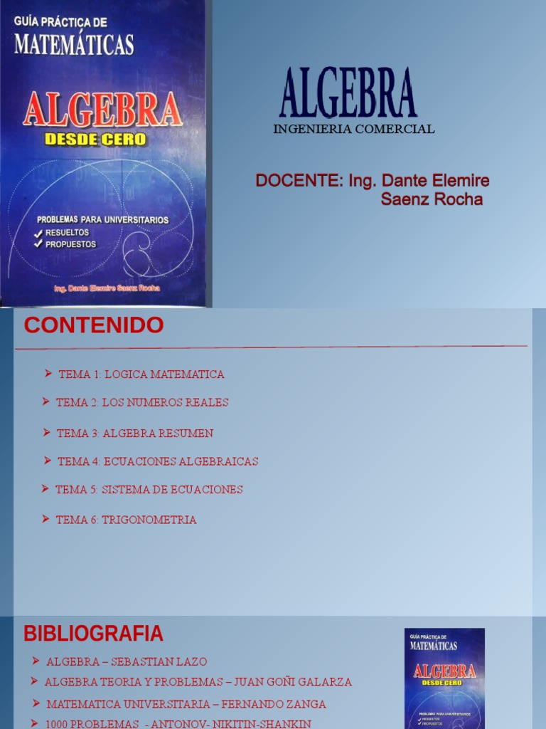 Presentacion de Algebra Fijo | PDF