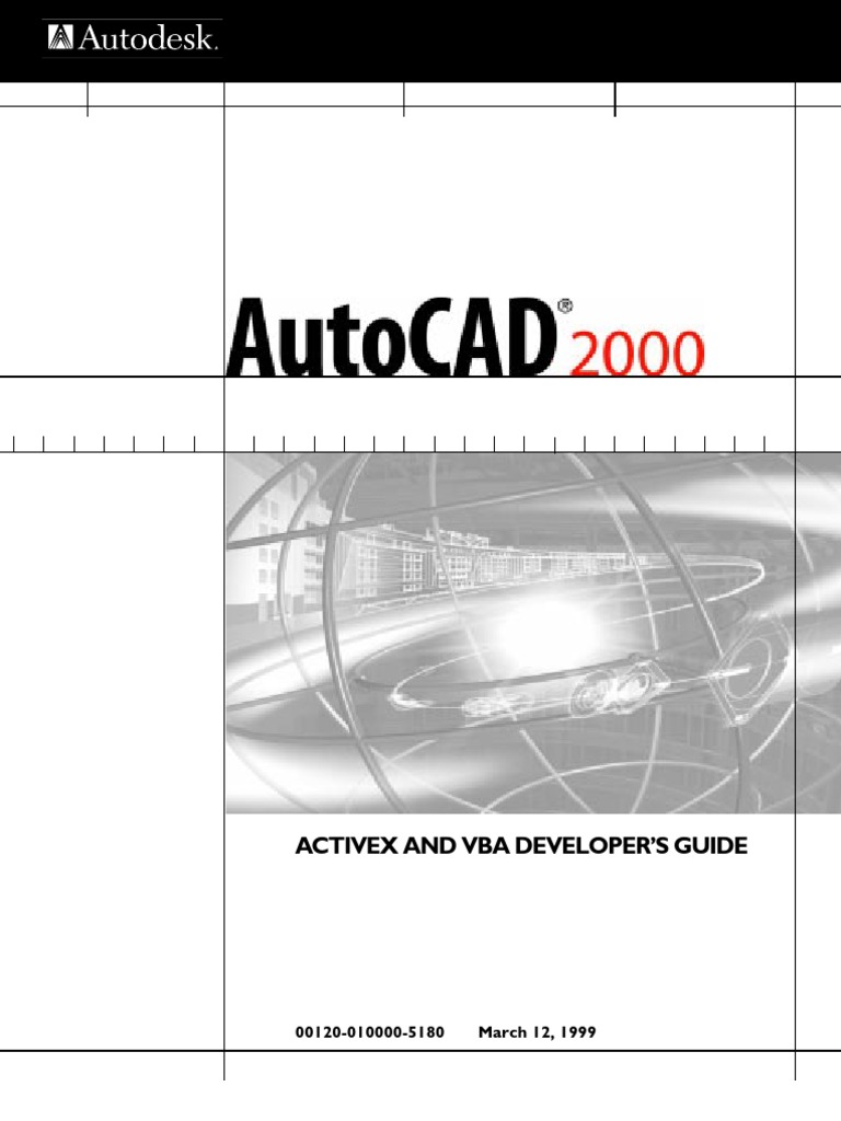 AutoCAD 2000 ActiveX and VBA Developers Guide | PDF | Autodesk | Computing