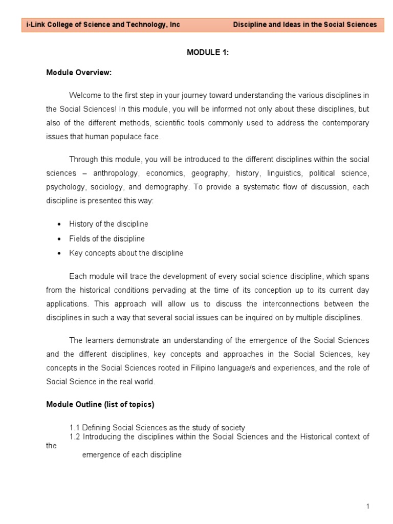 Module - Diss | PDF | Social Sciences | Economics