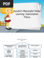 Ausubel's Meaningful Learning Theory | PDF | Hierarchy | Learning