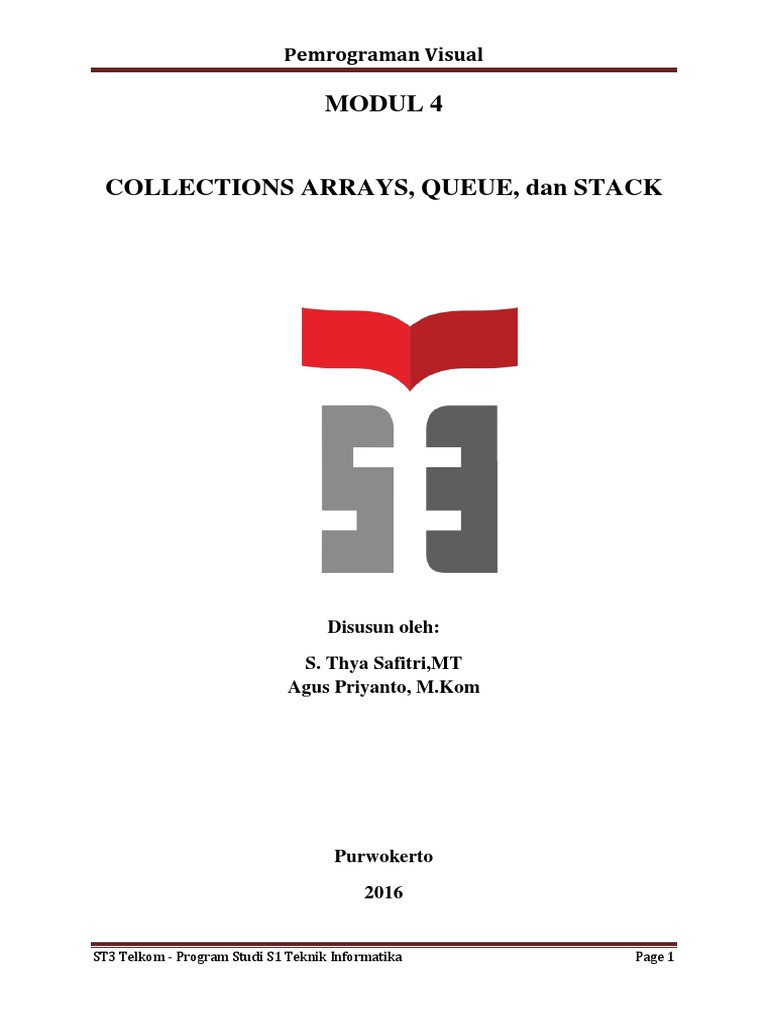 Modul 4 Collections Arrays Queue Dan Stack | PDF | Metode & Bahan Ajar | Komputer