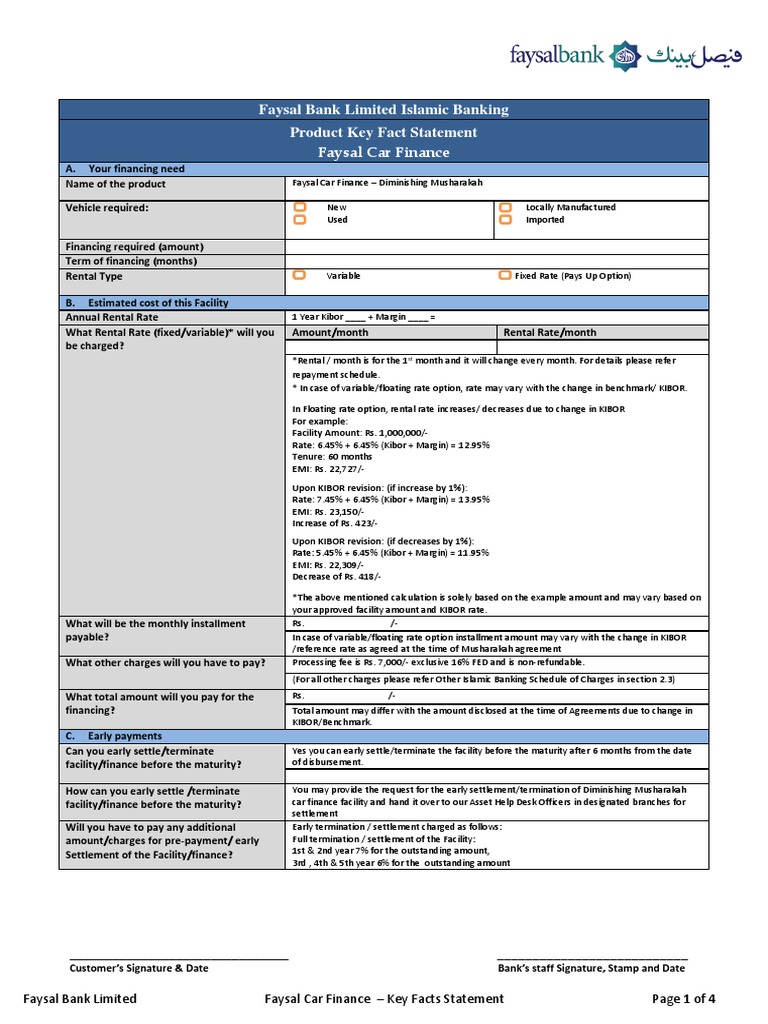 KFS Islamic Car Finance | PDF | Banks | Repossession