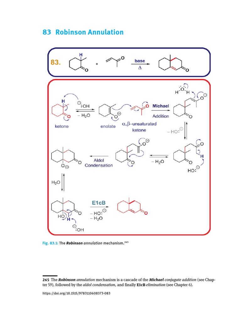 The Robinson Annulation Mechanism | PDF