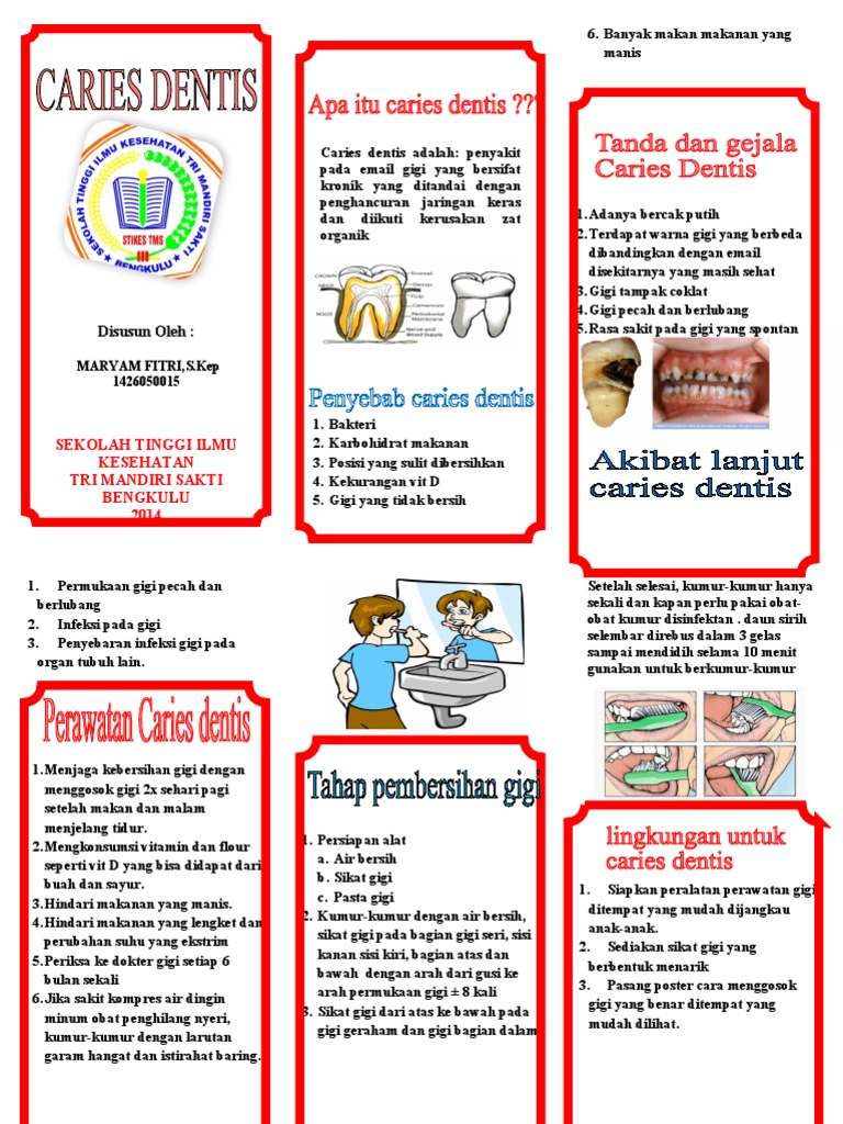 LEAFLET Caries Dentis | PDF